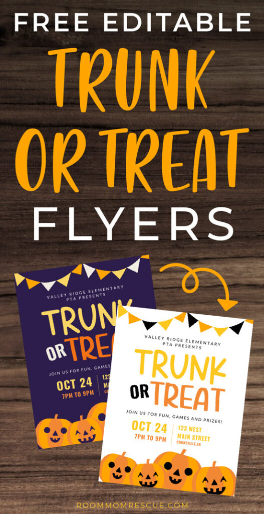 Free Printable Trunk Or Treat Flyers Printable Templates