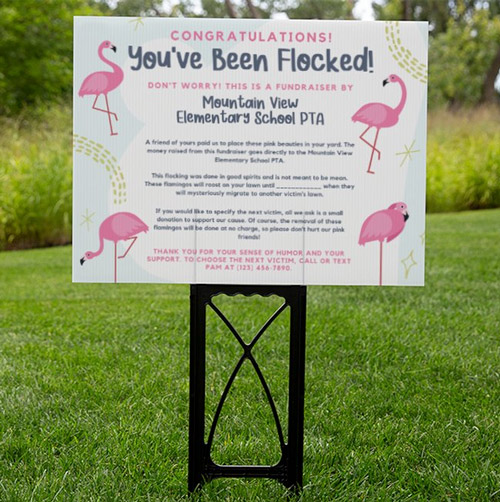 Flamingo Fundraiser: Raising Money with Pink Plastic Flamingos • Room ...